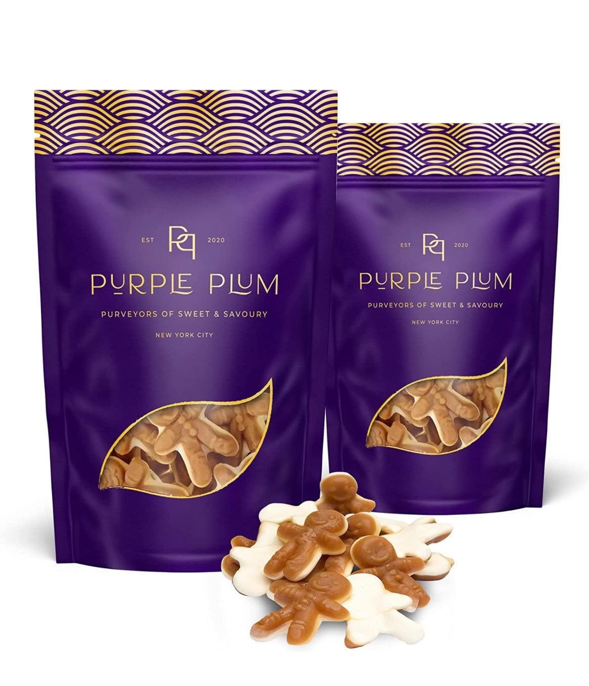 Gingerbread Gummies 2 Pack Gift Set | Christmas Gummy Gifts – Purple ...