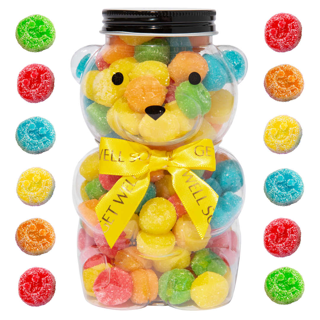 Smiley Gummies in Get Well Bear Jar – Purple Plum NY