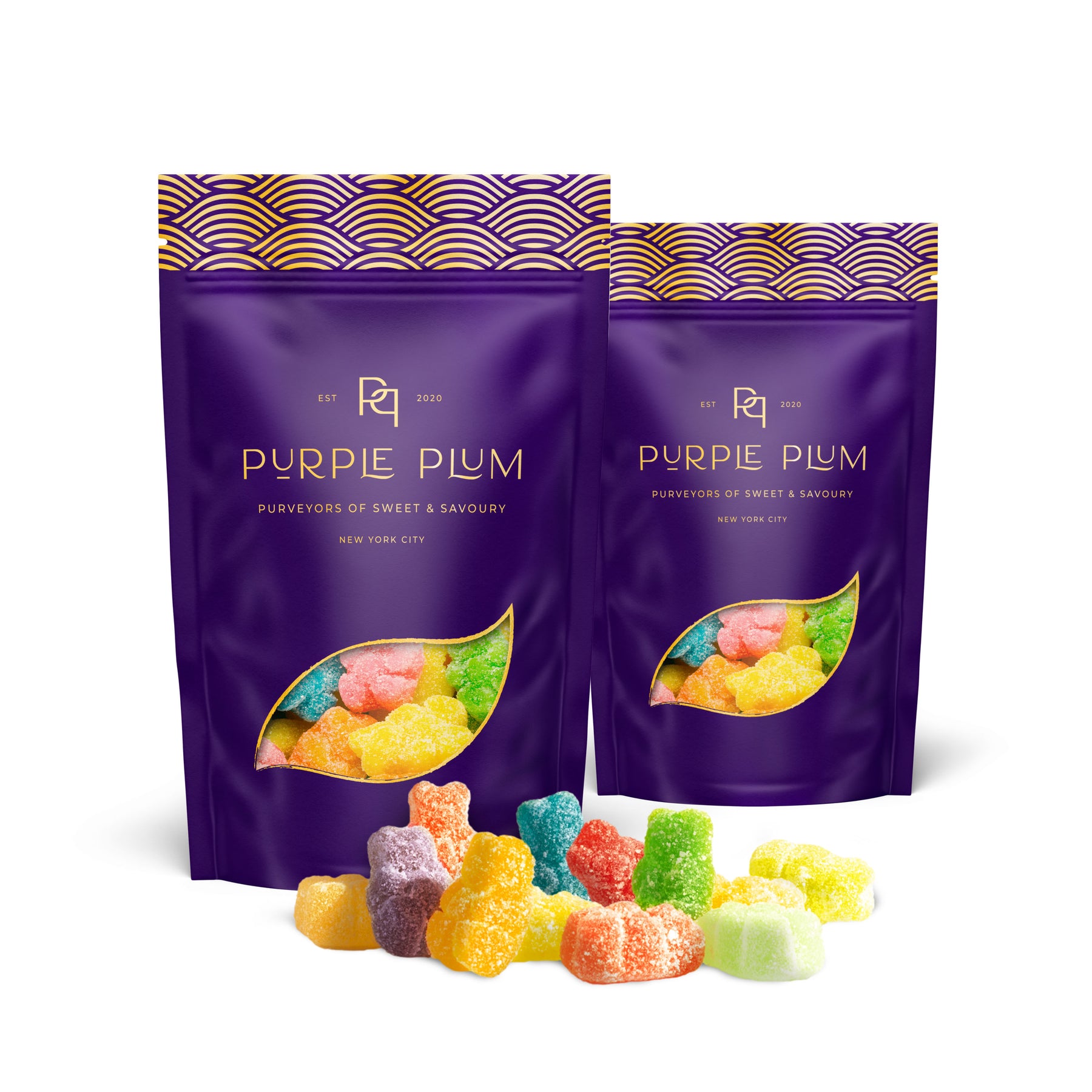 Sour Bear Gummies Sanded 2 Pack Gift Set – Purple Plum NY