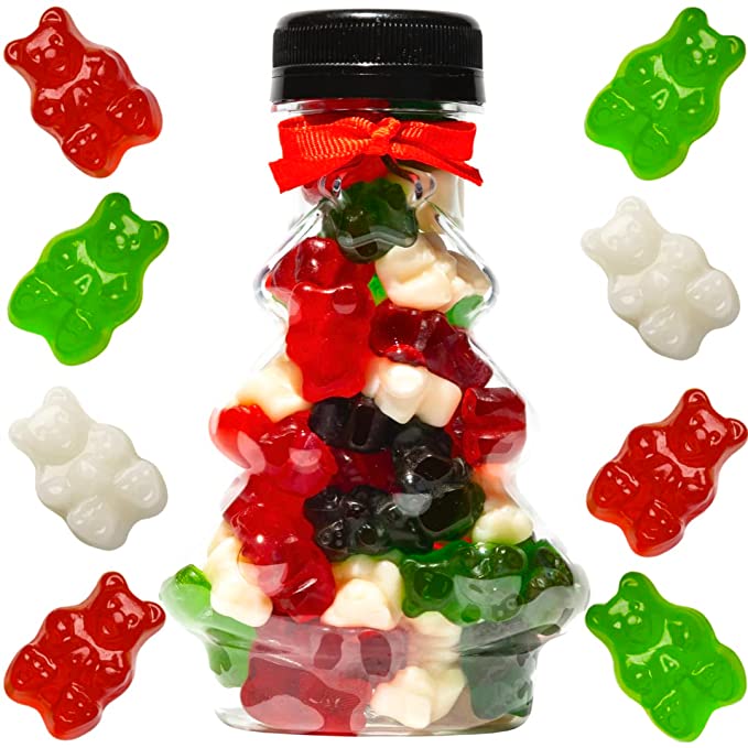 Mini Christmas Tree Stocking Stuffer with Gummy Bears Set of 2 – Purple ...